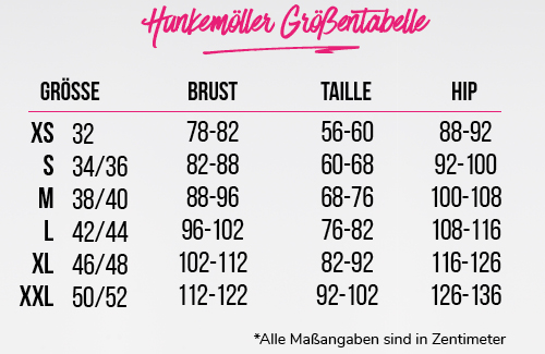Größentabellen: Entdecke Deine Hunkemöller Größe! - Hunkemöller